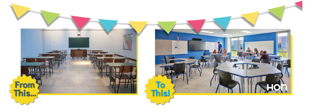 Beast to Beauty - HON Classroom Giveaway - Emmons Business Interiors